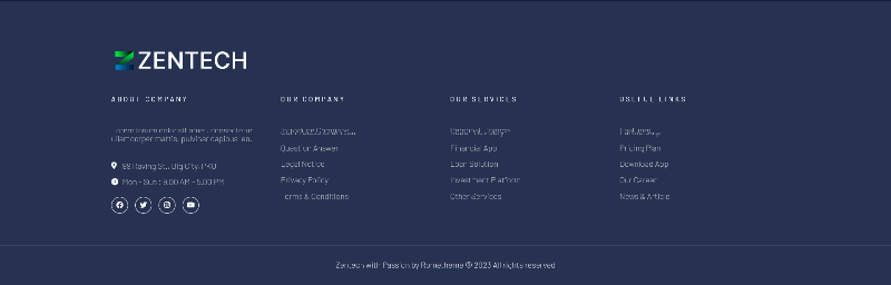 Zentech - Mobile App & Fintech Startup Elementor Template Kit by Rometheme